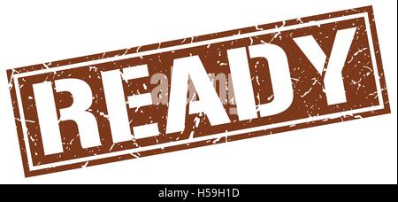 ready square stamp. ready grunge sign set Stock Vector Image & Art - Alamy