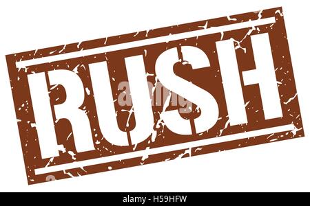 rush square stamp. rush grunge sign set Stock Vector Image & Art - Alamy