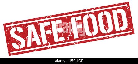 safe food stamp. safe food square grunge sign. safe food Stock Vector ...