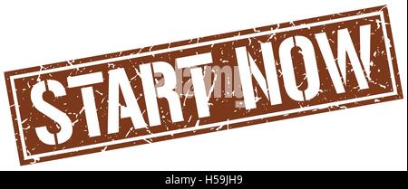 start now stamp. start now square grungy black sign Stock Vector Image & Art - Alamy