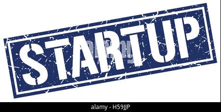 startup stamp. startup square grunge sign. startup Stock Vector Image ...