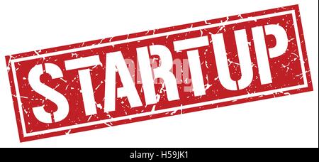startup stamp. startup square grunge sign. startup Stock Vector Image ...