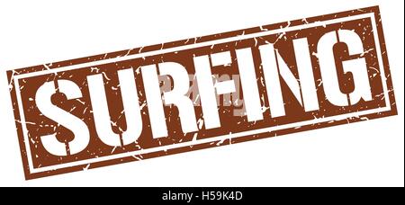 surfing square stamp. surfing grunge sign set Stock Vector Image & Art ...