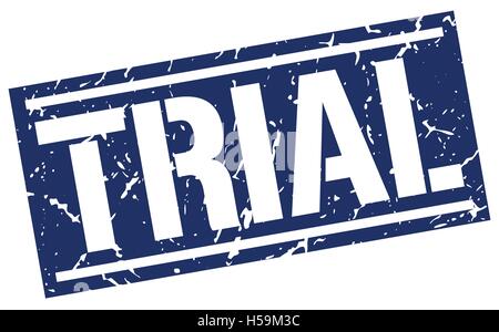trial stamp. trial square grunge sign. label Stock Vector Image & Art ...
