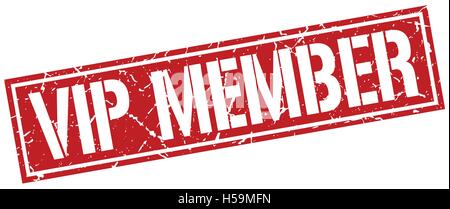 vip member stamp. vip member square grungy black sign Stock Vector ...