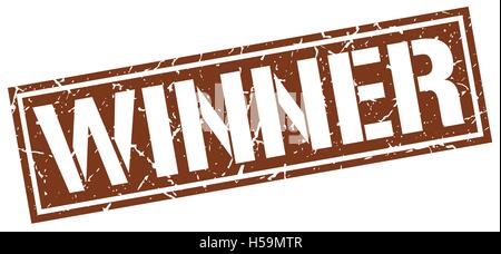 winner stamp. winner square grunge sign. winner Stock Vector Image ...