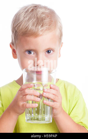 A child drinks water from a glass on the nature. Selective focus. Drink Stock Photo - Alamy