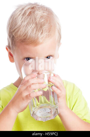 A child drinks water from a glass on the nature. Selective focus. Drink Stock Photo - Alamy