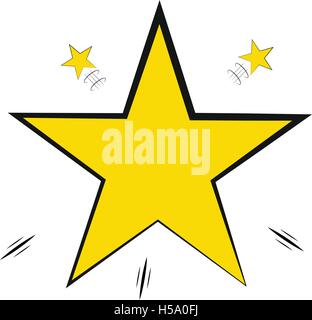 Isolated group of comic stars, Vector illustration Stock Vector Image ...