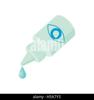 cartoon eye drop bottle medicine vector illustration eps 10 Stock ...