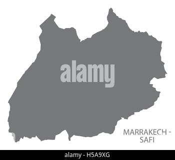 Map of Morocco with regions. Just a simple country border map with ...
