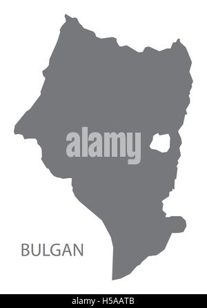 Map of Mongolia with regions. Just a simple country border map with ...