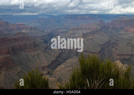 Stunning view of the Grand Canyon with layered rock formations and ...