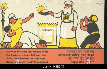 Page from Chanukkah-Buechlein/Sippur Hanukkah Stock Photo - Alamy