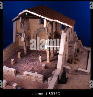 Model of the Beth Alpha Synagogue Stock Photo - Alamy