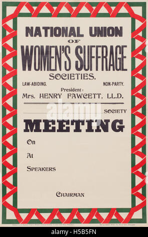 A historical photograph of the NUWSS (National Union of Women's ...