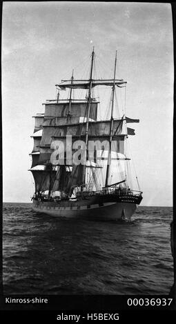Historic four-masted barque 'Sea Cloud' ship berthed in port ...