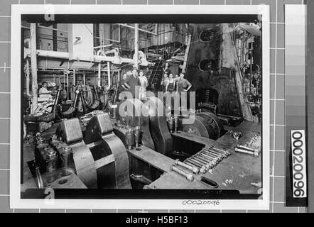 The SS Triadic, a historical vessel, had engine room buildings that ...