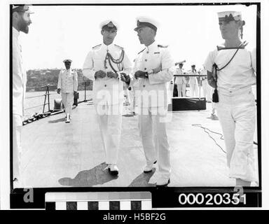An unidentified Lieutenant Commander of the Royal Australian Navy (RAN ...