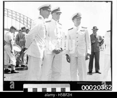 Vice-Admiral Sir John Collins and Lady Collins were among the official ...