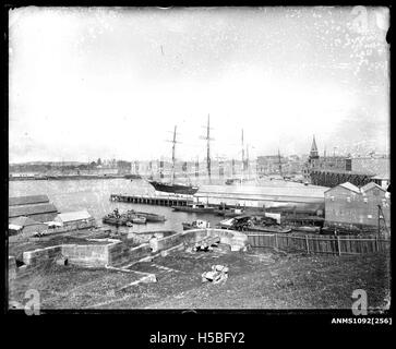 This image captures Circular Quay in Sydney, showing a view from the ...