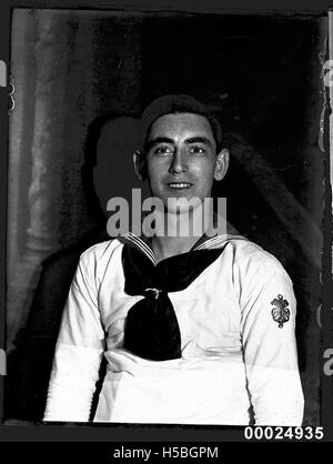 A sailor aboard the Spanish Navy's training ship JUAN SEBASTIAN DE ...