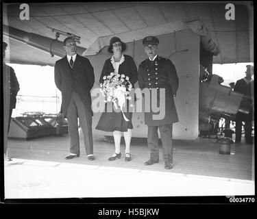 Dutch Consul-General Teppema, Madame Teppema and Rear-Admiral C C ...