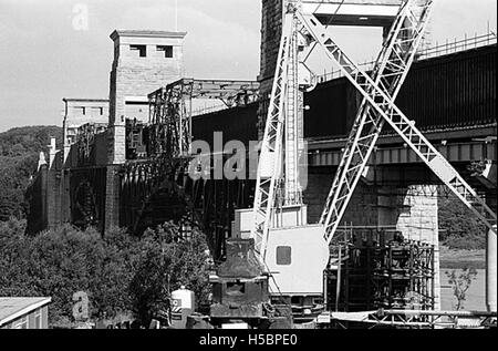 The Britannia Bridge is a major historical structure spanning the Menai ...