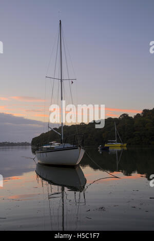 Sunrise over Devoran Creek in Cornwall Stock Photo - Alamy