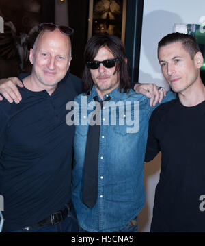 Director John Hillcoat, actor Norman Reedus and Jonathan Pavesi attend ...