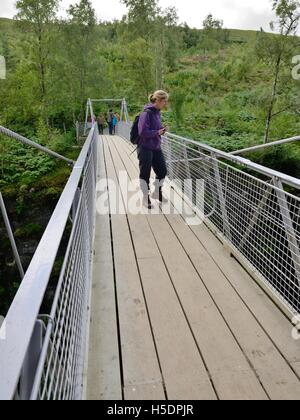 Suspension bridge, Corrieshalloch Gorge Stock Photo - Alamy