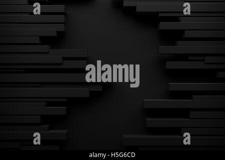 abstract black spike rhythm wave background 3d rendering Stock Photo ...