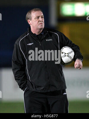 York City manager Colin Walker - Grays Athletic vs York City - FA ...