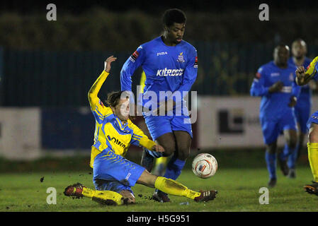 Carlos Espirito Santo in action for Redbridge - Redbridge vs Canvey ...