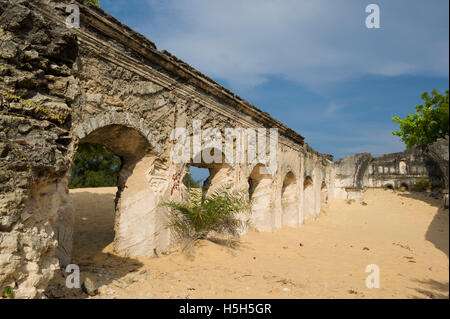 Remains of St Anthony's Church, built around 1900, Manalkadu Desert ...