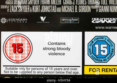 15 Rating Rated 15 Classification On DVD Disc Fit For Viewing By