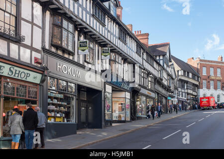 Shops in Wyle Cop, Shrewsbury, Shropshire Stock Photo - Alamy
