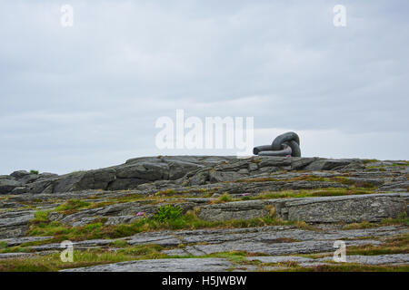 Broken Chain (Brutt Lenke) monument. Memorial to the Alexander Kielland ...
