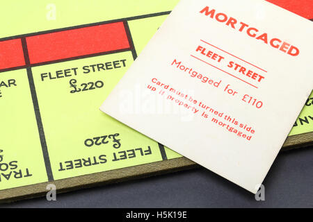 Vintage British Monopoly board (Fleet Street and Chance) circa 1940 ...