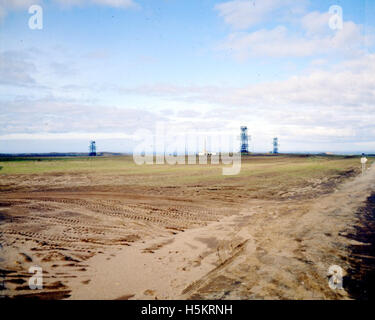 Air view from a helicopter cockpit of some of the limestone stacks ...