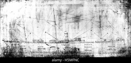 The RMS Quetta, a British ocean liner, is seen docked at the wharf ...