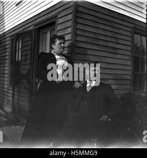 A portrait of Emma Babb, wife of Del Babb, taken in South Thomaston ...