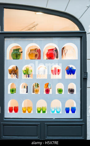 Colored transparent green glass cup for water drinking and surface ...