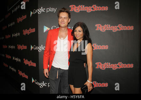 Carl Ryden and Karen David attends the Rolling Stone and Google Play ...