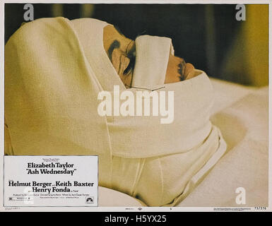 Ash Wednesday (1973) - Movie Poster - Elizabeth Taylor Stock Photo - Alamy