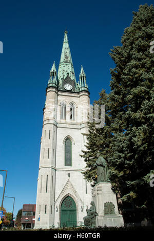 Canada, Quebec, Three Rivers aka Trois-Riveres. Monument to Sieur of ...