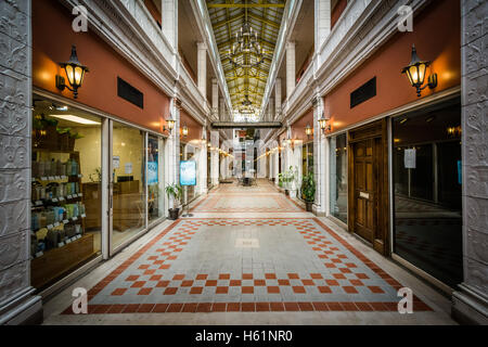 Corridor in the Arcade Mall, in Columbia, South Carolina Stock Photo ...