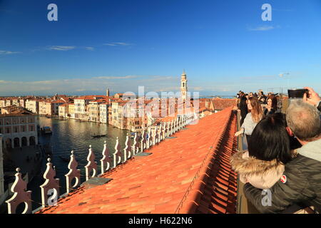 The terrace of the T Fondaco Dei Tedeschi by DFS department store ...