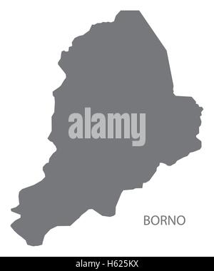 Map of Borno, a province of Nigeria Stock Vector Image & Art - Alamy