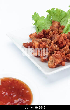 Fried chicken skin snacks Thailand Stock Photo - Alamy